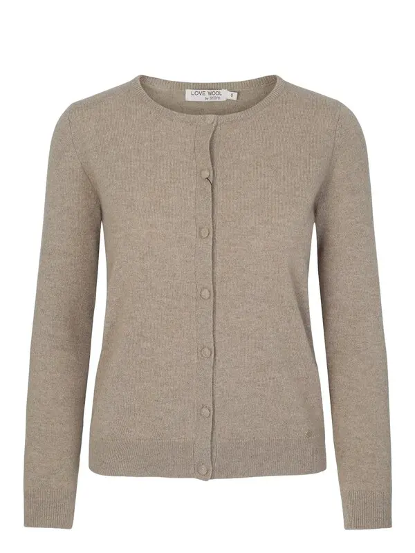 TIRILLM Emilie Basic Cashmere Cardigan - Brown