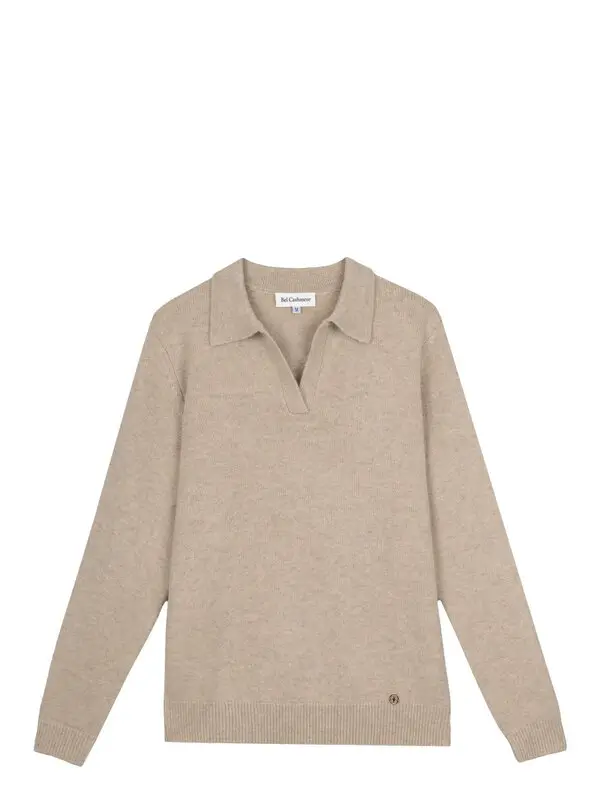 BEL CASHMERE Soho Cashmere Polo-neck Sweater - Brown
