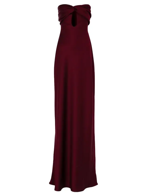 HERFETCH Strapless Sequin Embellished Maxi Gown - Black/white