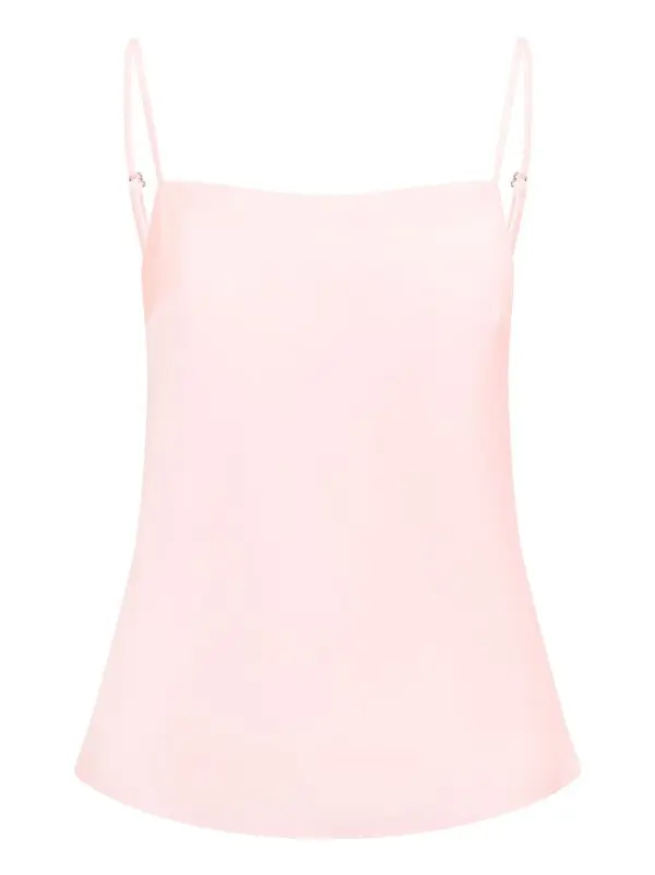 ME ESSE Lily Stone-washed Silk Top - Pink