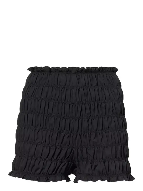 AMY LYNN Shirred Shorts - Black