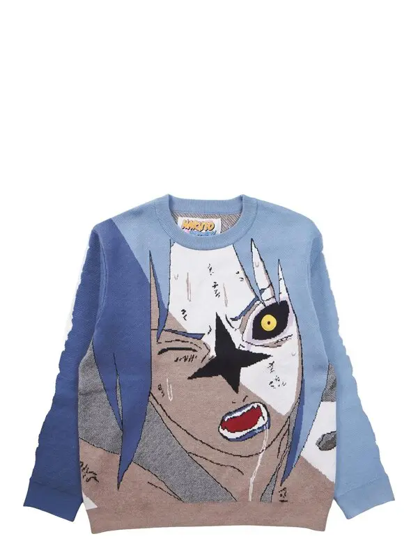 VERYRARE Sasuke Curse Mark Jacquard Knit - Blue