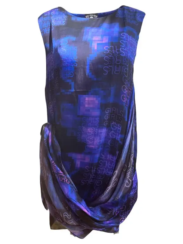 ANY OLD IRON Royal Orion Printed Dress - Blue