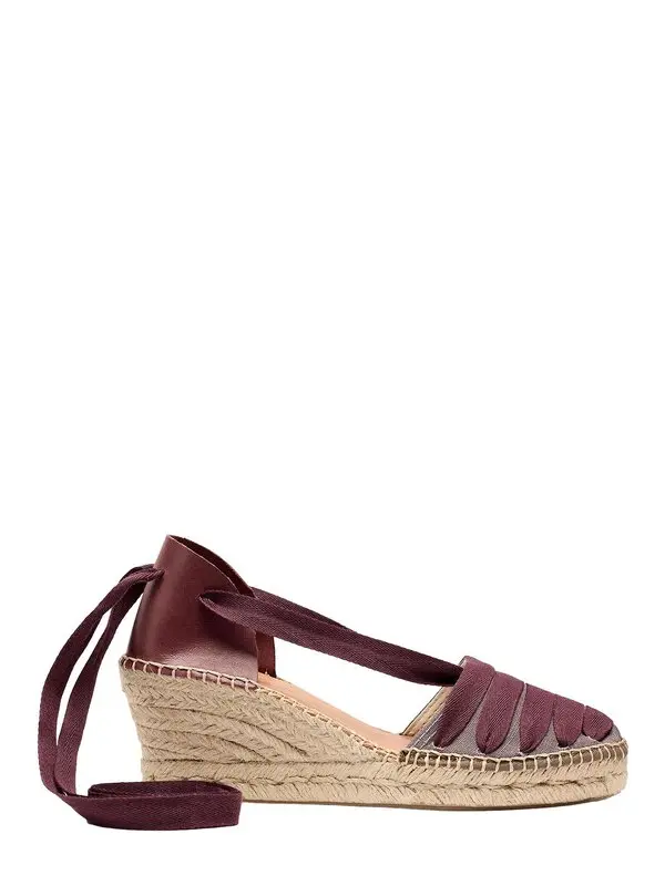 NAGUISA Moraira Espadrille Wedges - Purple