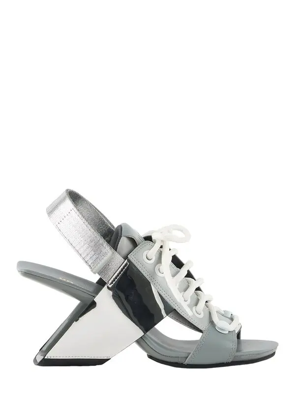 United Nude Loop Sporty Hi Sandal - Silver/grey
