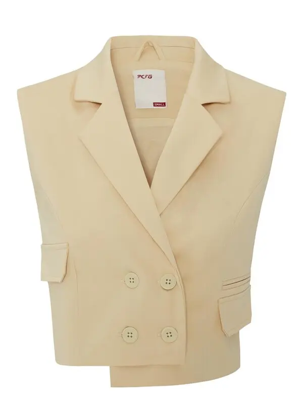 PCFG Woven Crop Vest - Green