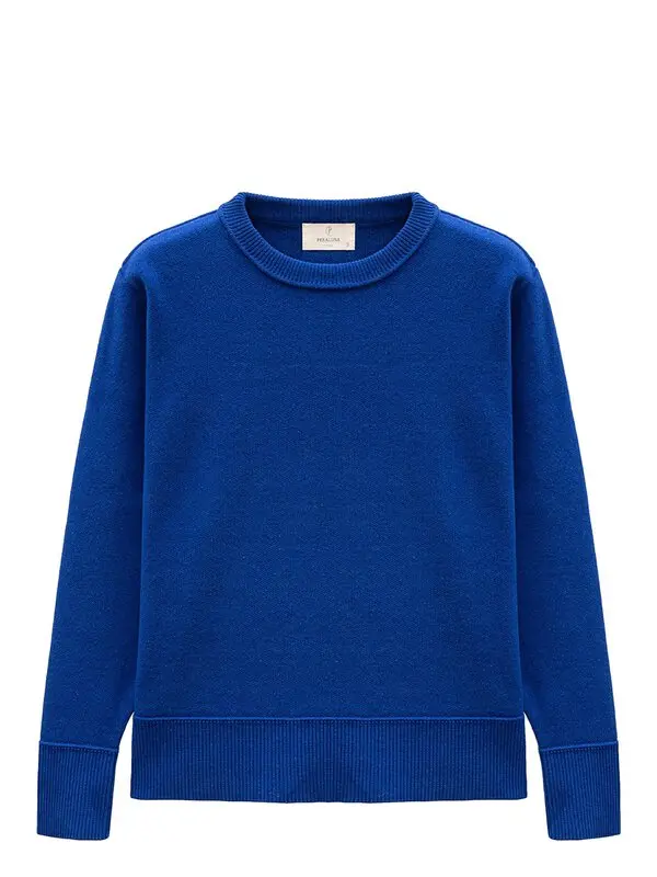 PERALUNA Risu Flat Knit Seasonal Jumper - Blue