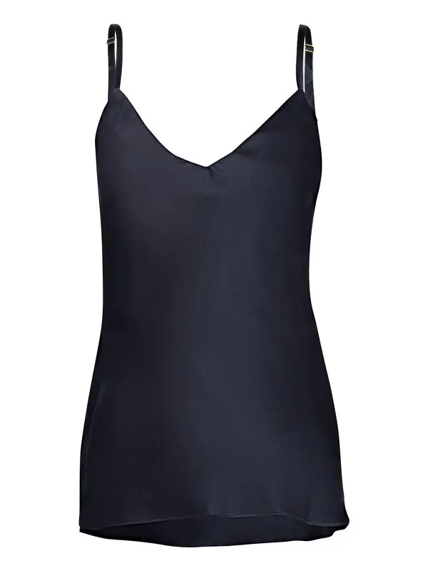 JE MÉRITE (I DESERVE) Je Mérite Silk Charmeuse Camisole - Black