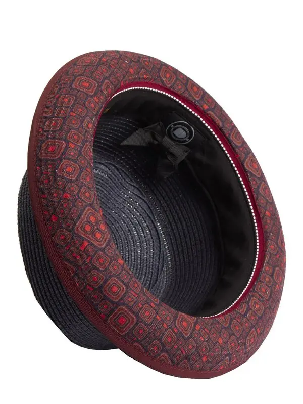 DASMARCA HATS Dasmarca Tommy Straw Porkpie Hat - Grey