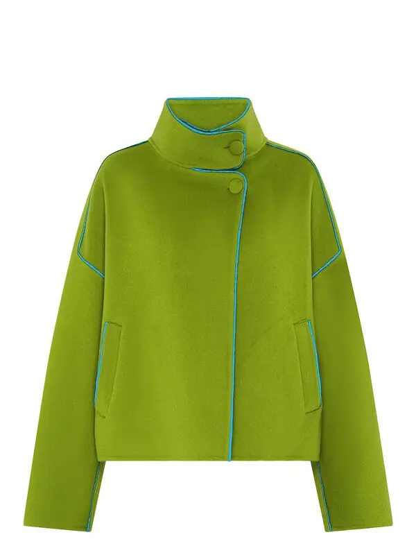 BEATRICE VON TRESCKOW Audrey Cashmere Blend Bomber Jacket - Green