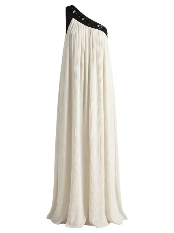 GLAM ON YOU Zainab One-shoulder Maxi Dress - White