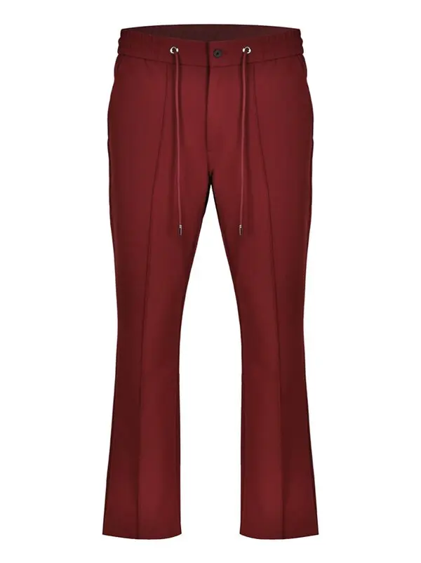 DAVID WEJ Ashford Relaxed Fit Drawstring Trousers - Red