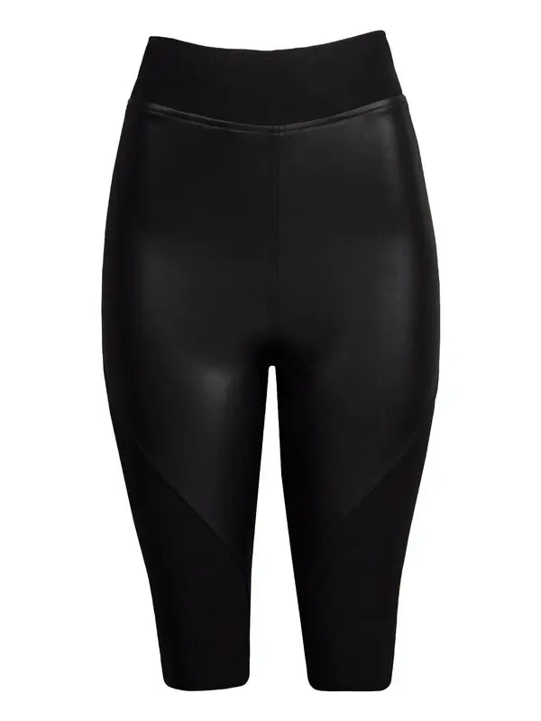 PALOMA LIRA Biker Shorts With Mesh Paneling - Black