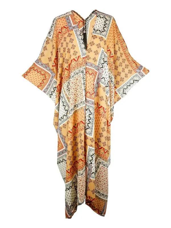 JENNAFER GRACE Hera Caftan - Brown