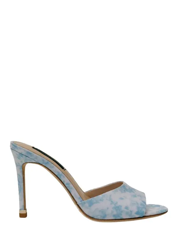 KENDALL LOUISE Goodman Floral Heels - Blue/white