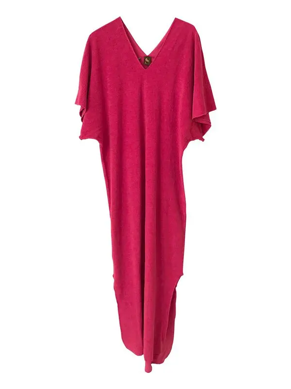 SPEEZYS Kaftan In Sustainable Cotton Terry - Pink
