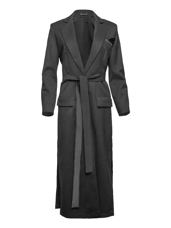 HELENE GALWAS Bahira Wool-blend Tailored Coat - Black