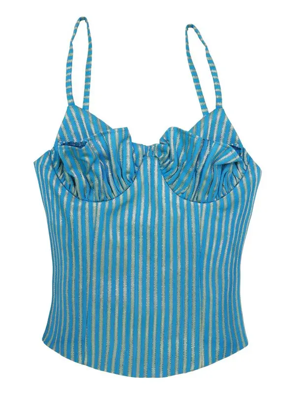 28NATELIER The Saya Ruffled Corset - Blue