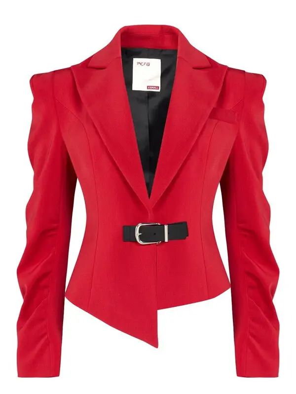 PCFG Fitted Blazer Jacket - Red
