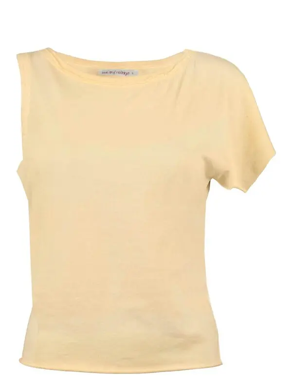 LOVE AND NOSTALGIA Two Faced Tee - Yellow