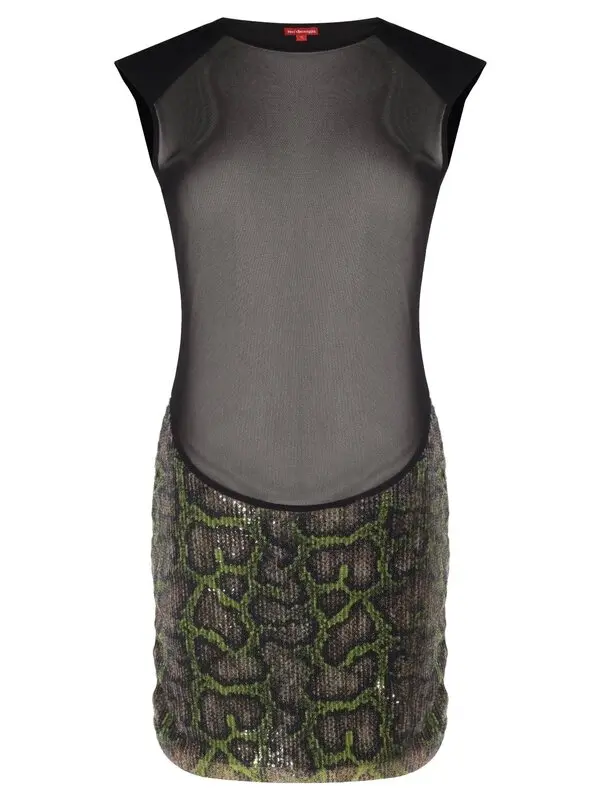 NO'DESIGN Marlene Sheer Mini Dress - Black