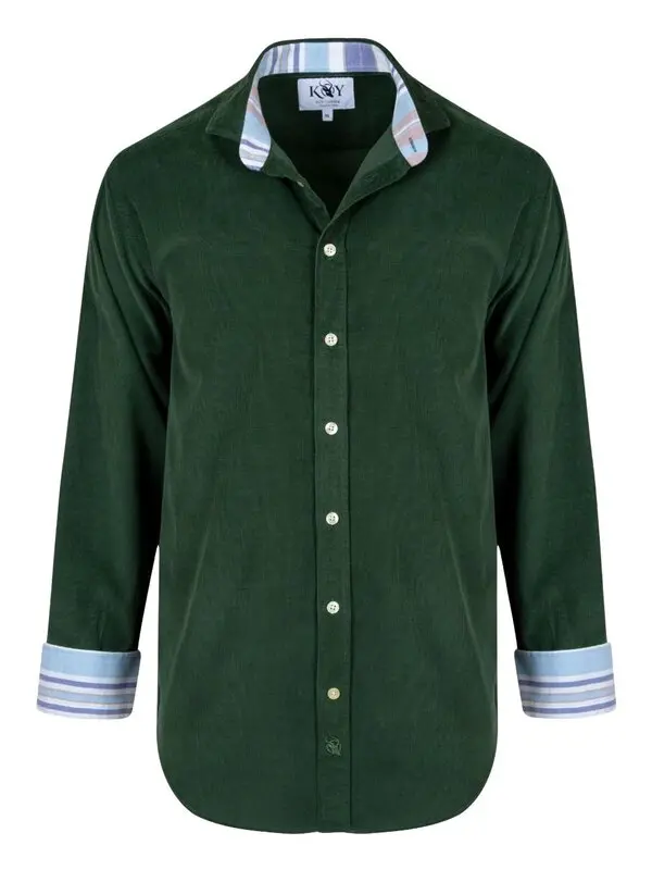 KOY CLOTHING Pine Cord Shirt - Green