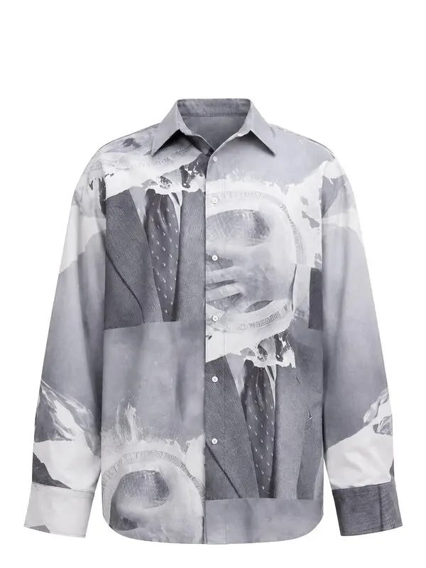 MYSIMPLICATED Long Sleeve Shirt In Recycled Fabric - Grey