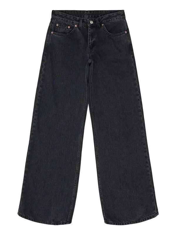 DR. DENIM Rhue Low Wide Leg Jeans - Black