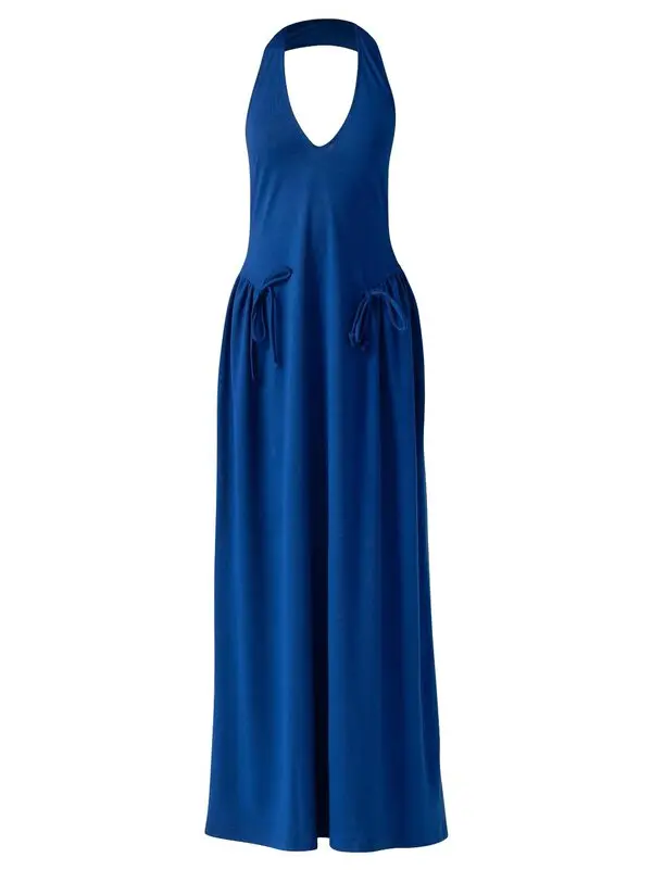 ENXHALINE Long Ame Dress - Blue