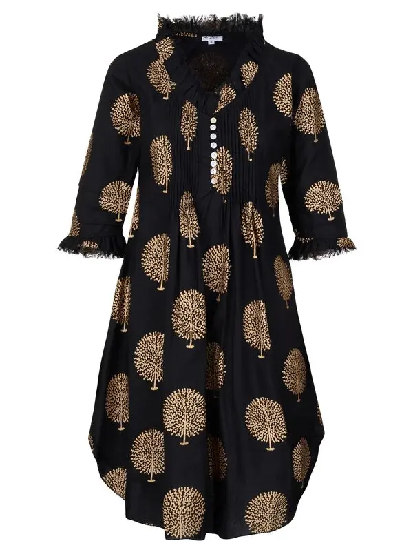 AT LAST... Annabel Cotton Tunic - Black