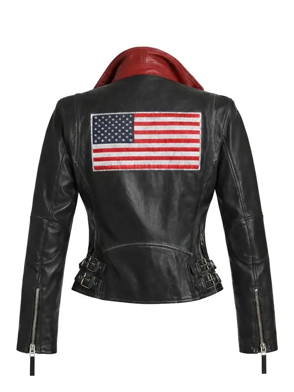 Mauritius Betsy Rf Leather Jacket - Black