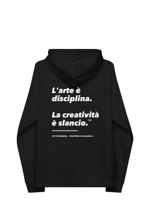 ANCHOR & CREW Art & Momentum Creative Standard Organic Cotton Hoodie - Black