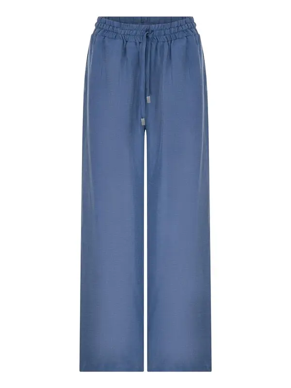 JE TE VEUX Relaxed Fit Trousers - Blue