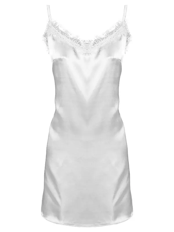ETTIE Satin Slip Dress - Silver