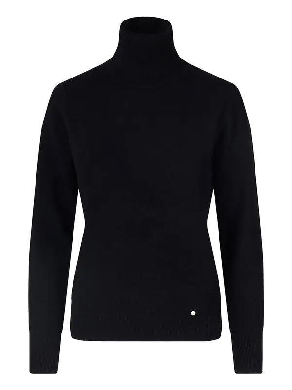 TIRILLM Cassie Cashmere Turtleneck Pullover - Black
