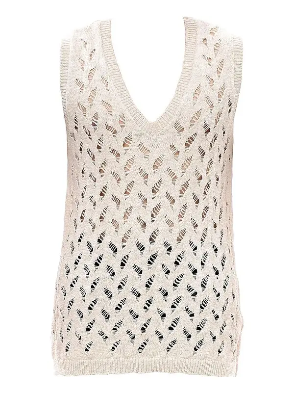 MAISON BOGOMIL Knitted Tank Top - White