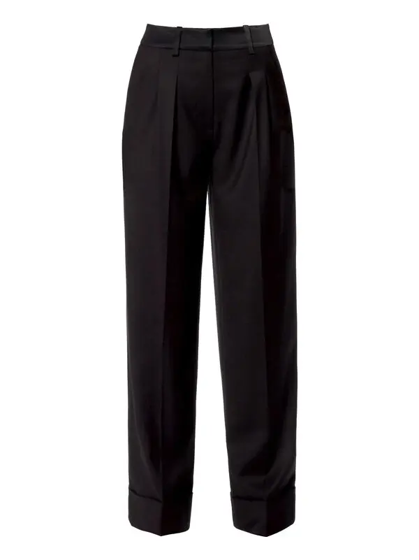 AGGI BY HALEWSKI Frankie Fashion Wide Trousers - Black