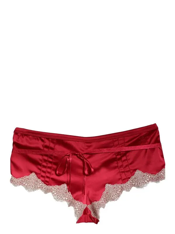 TALLULAH LOVE Opulent Lace Short - Red