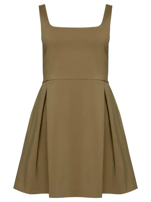 FOREVER YOUNG THE LABEL Poplin Mini Dress - Green