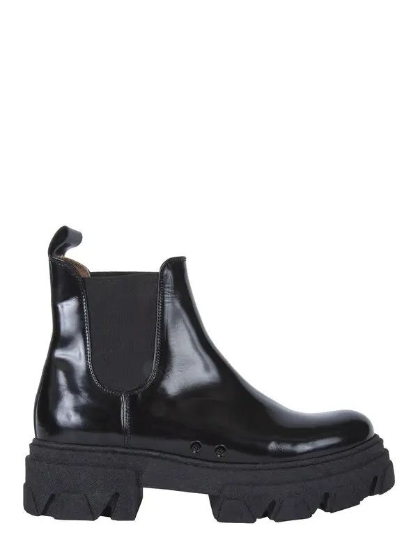 URBNKICKS Chelsea Boots Patent Leather With Superlite Soles - Black