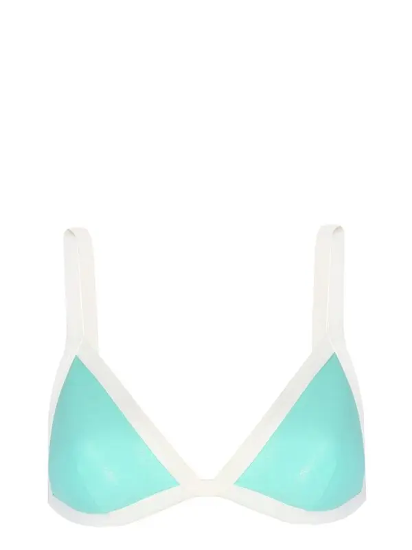 YORSTRULY Double Dip Bikini Top - Green
