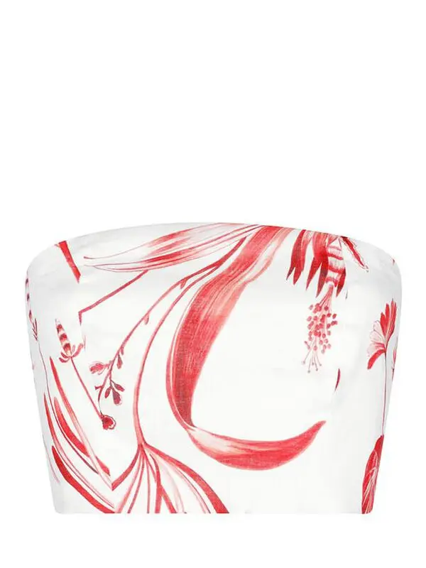 AGUACLARA Bustier Top - Red
