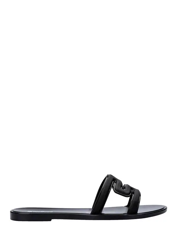 Melissa M Slide Flip Flop - Black