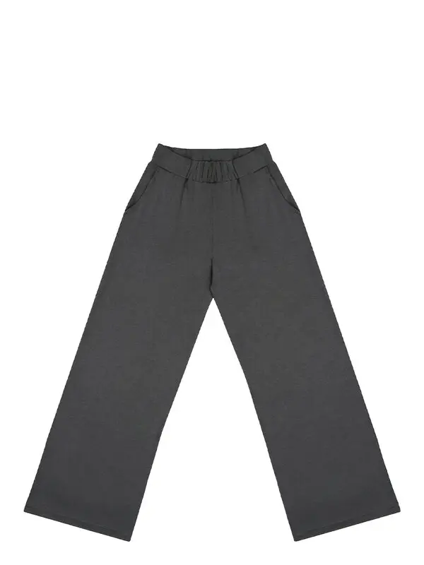 ALOHA FROM DEER Wide Leg Viscose Pants - Grey