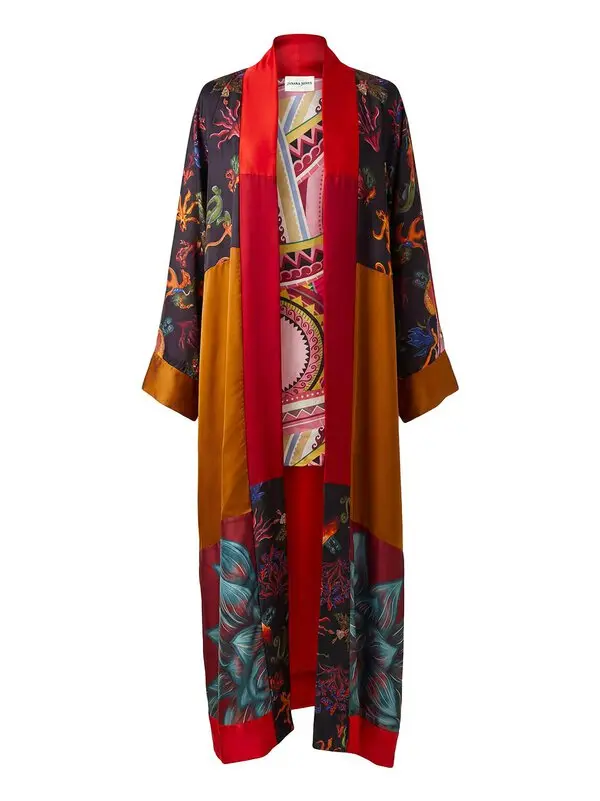 JANARA JONES Celestial Bloom Kimono Kaftan - Yellow