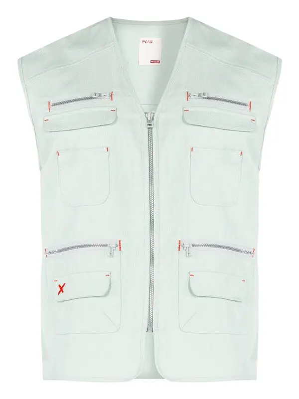 PCFG Free Heaven Vest With Pocket - Green/blue