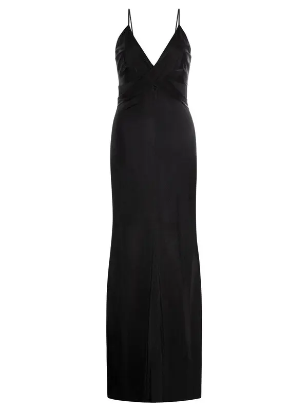 LAHIVE Betty Knit Criss Cross Dress - Black