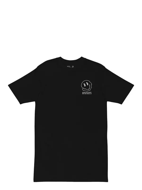 ANCHOR & CREW Gustatory Originals Have A Nice Day Heavy Cotton Embroidered T-shirt - Black