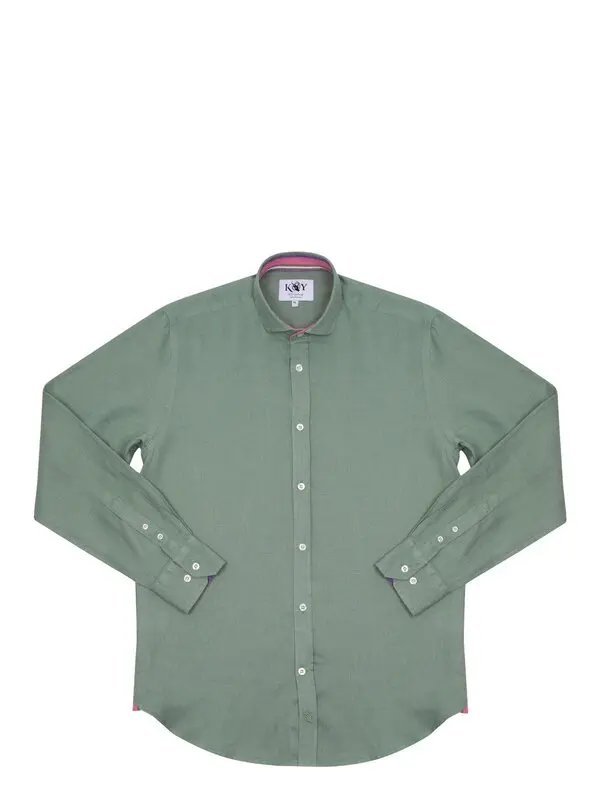 KOY CLOTHING Sage Linen Shirt - Green