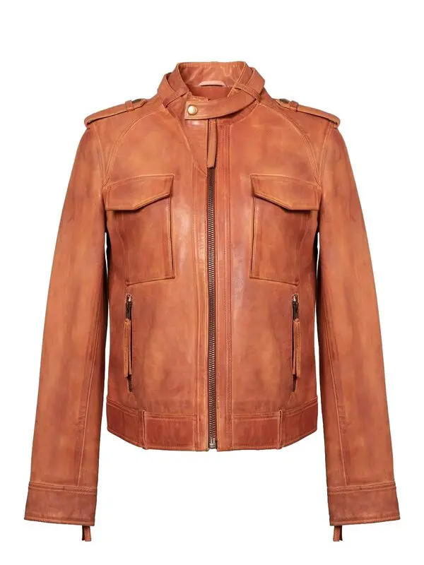 ZASTASTUDIO Manhattan Classic Leather Jacket - Brown